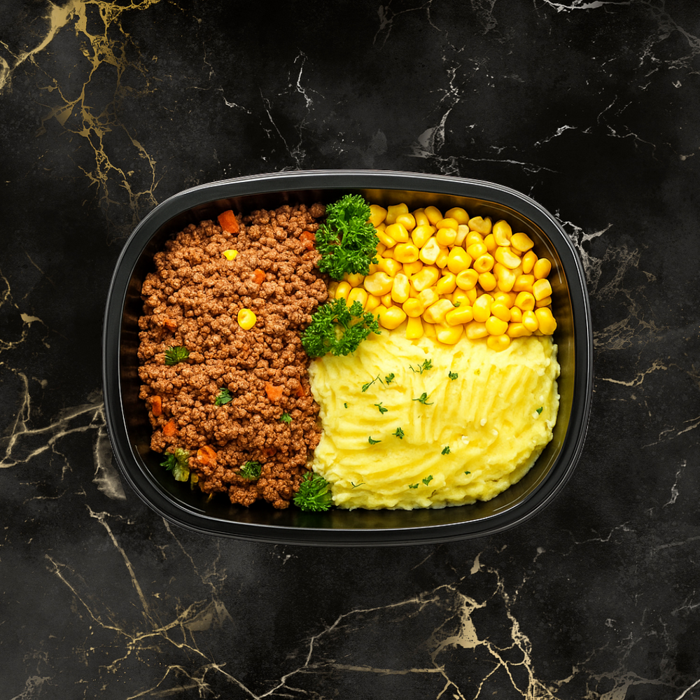 Men's Muscle Up - Lean Mince, Mashed Potatoes, and Sweet Corn – FitFoodz