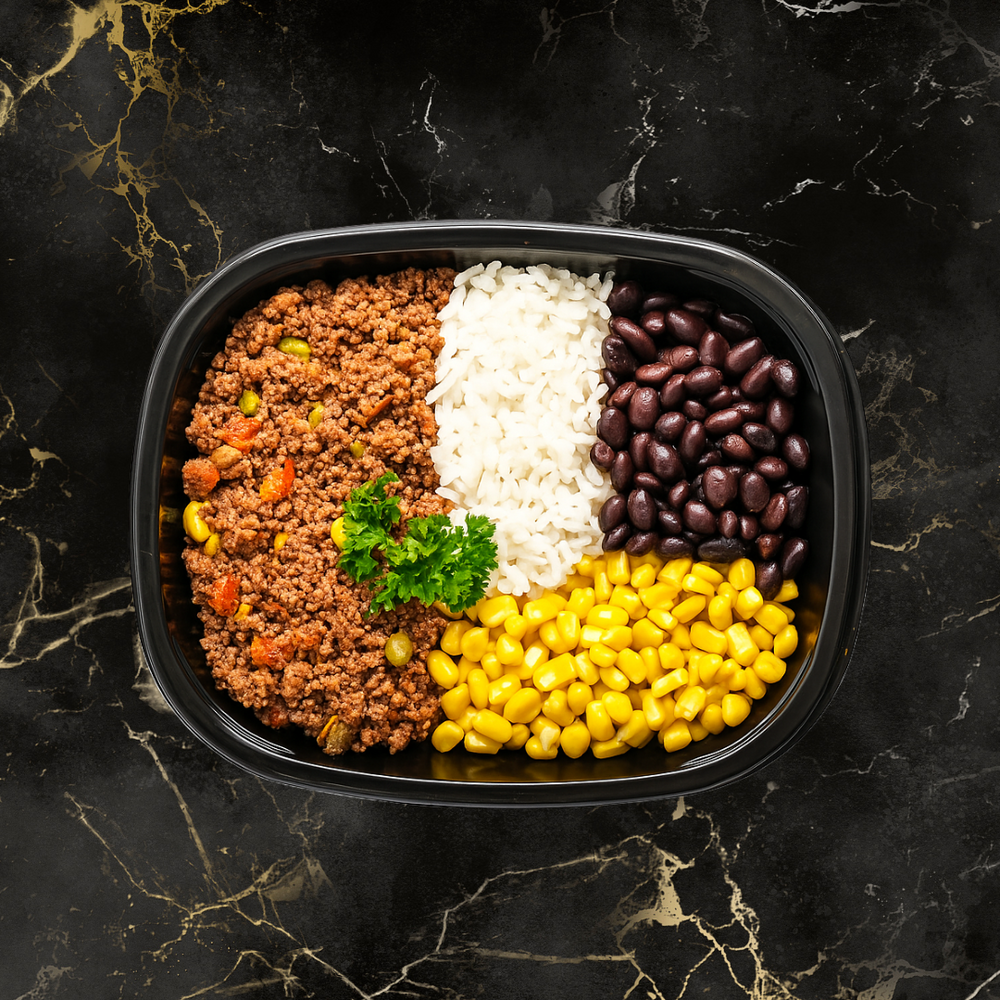 Men's Muscle Up - Lean Mince, Basmati Rice, Legumes, and Sweet Corn (B ...